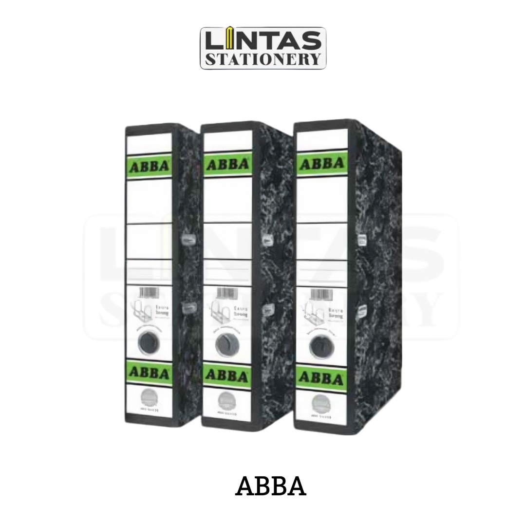 ABBA ARCH FILE SILVER 3″ – Lintas Stationery