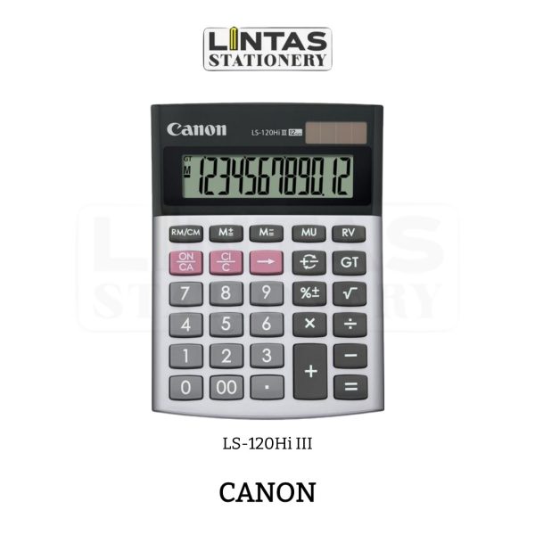 CANON CALCULATOR 12D LS-120Hi III – Lintas Stationery