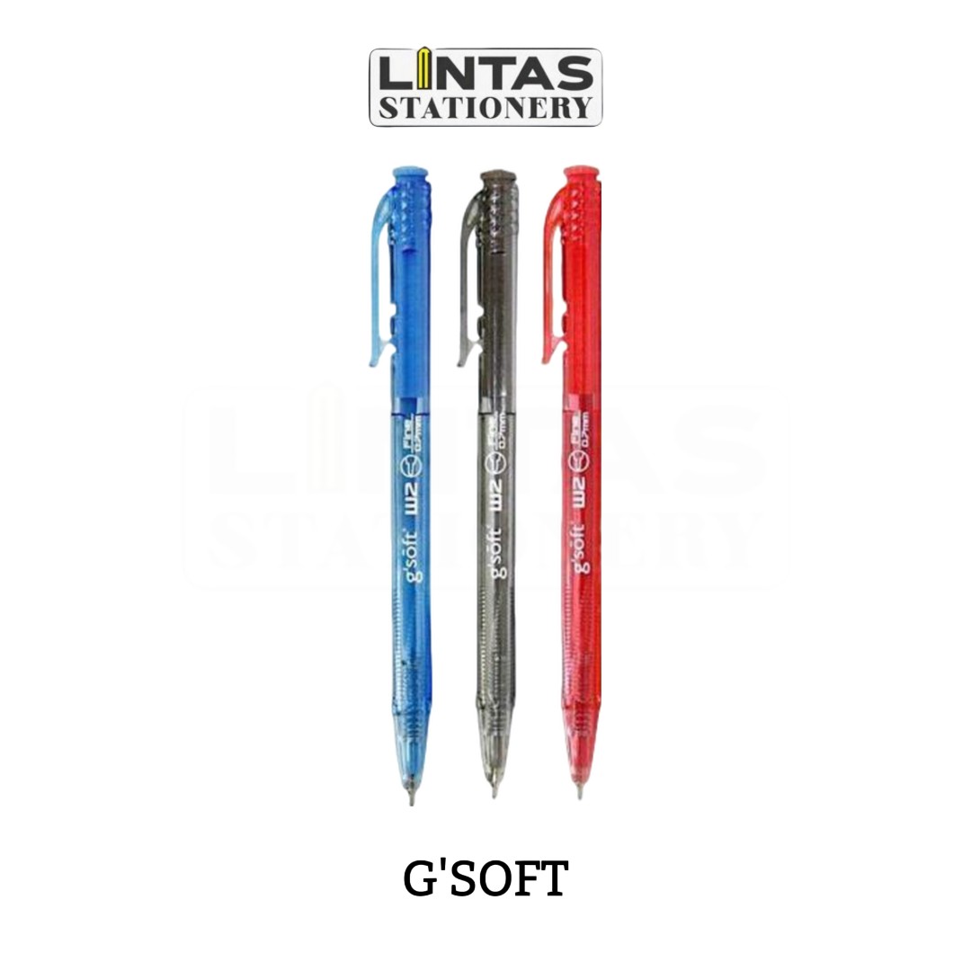 G’SOFT GS-W2 BALL PEN 0.7MM – Lintas Stationery