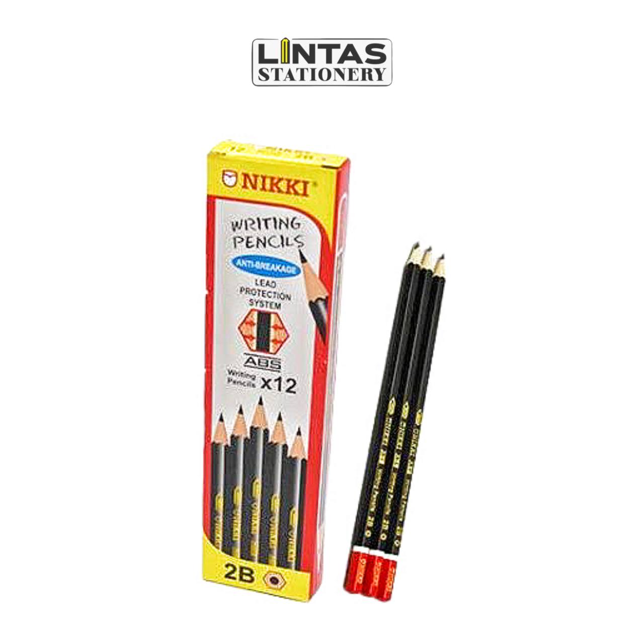 NIKKI ABS WRITING PENCIL 2B 12’S – Lintas Stationery