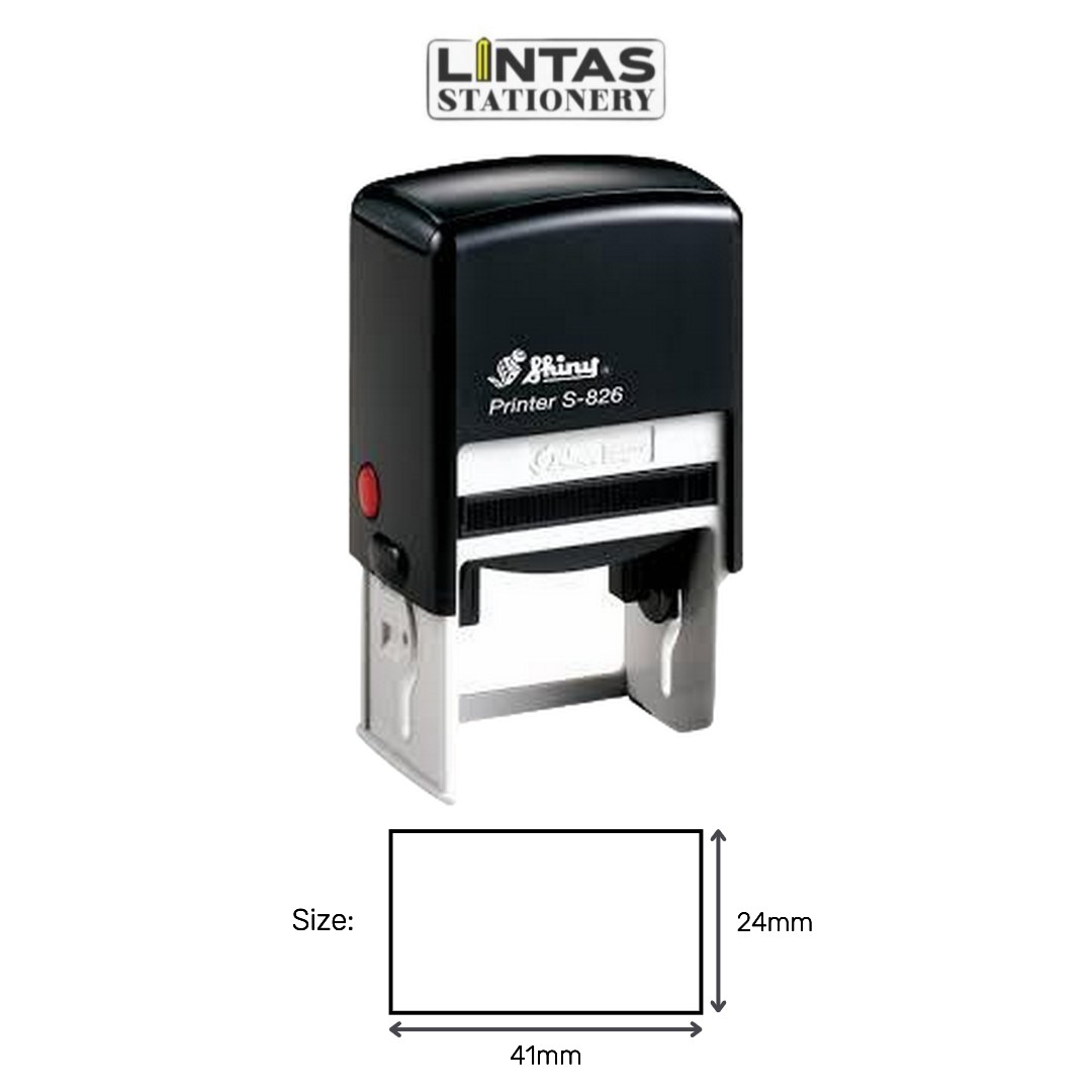 SHINY SELF INK STAMP S-826 – Lintas Stationery