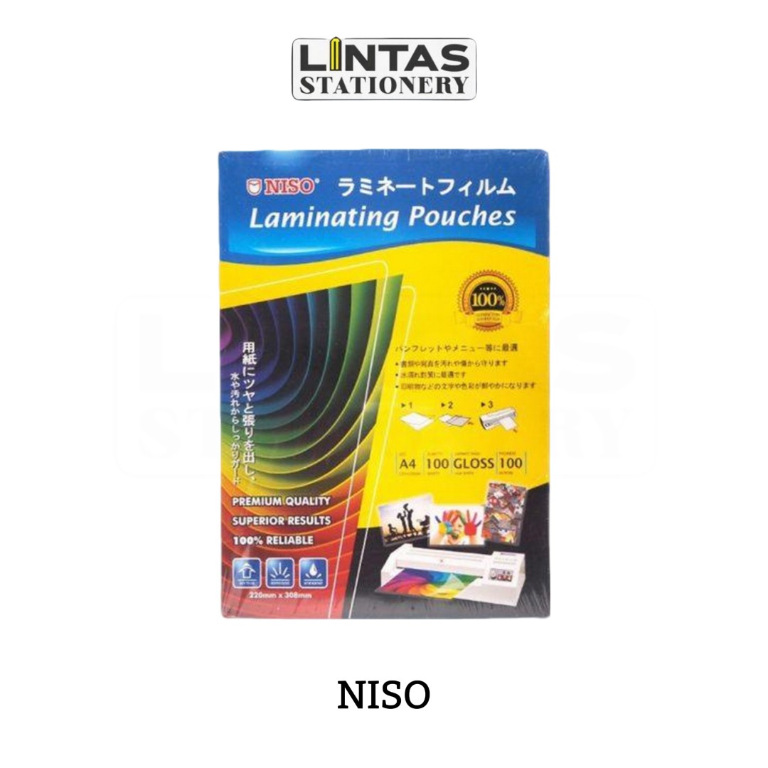NISO A4 LAMINATING FILM 100’S – Lintas Stationery