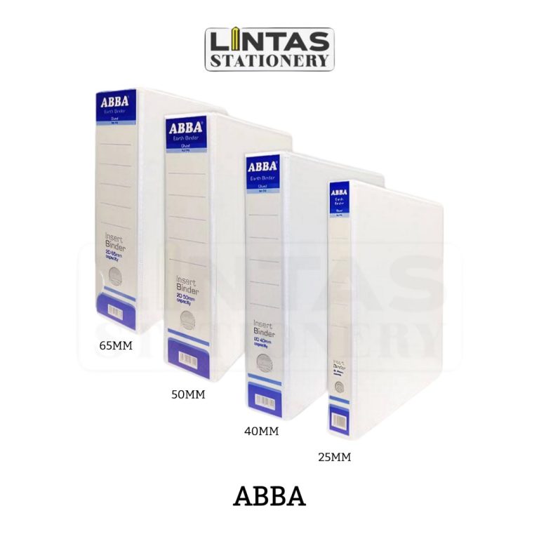 ABBA PVC RING FILE 2D – Lintas Stationery