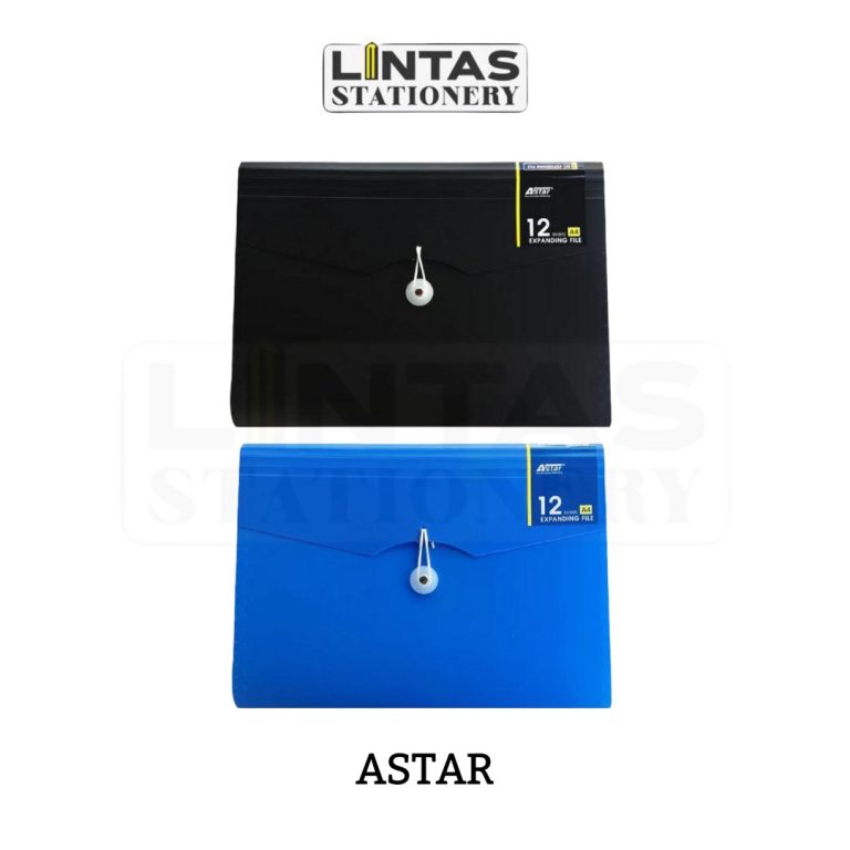 ASTAR EXPANDING FILE A4 (12 POCKETS) – Lintas Stationery