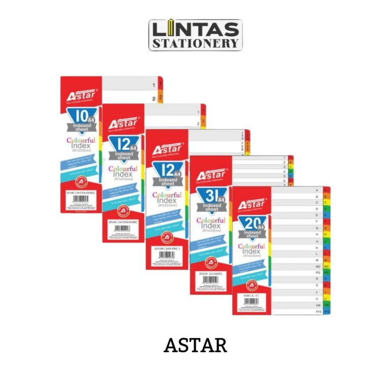 ASTAR INDEX DIVIDER A4 – Lintas Stationery