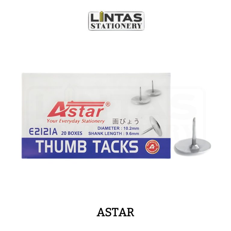 ASTAR SQUARE THUMB TACKS – Lintas Stationery
