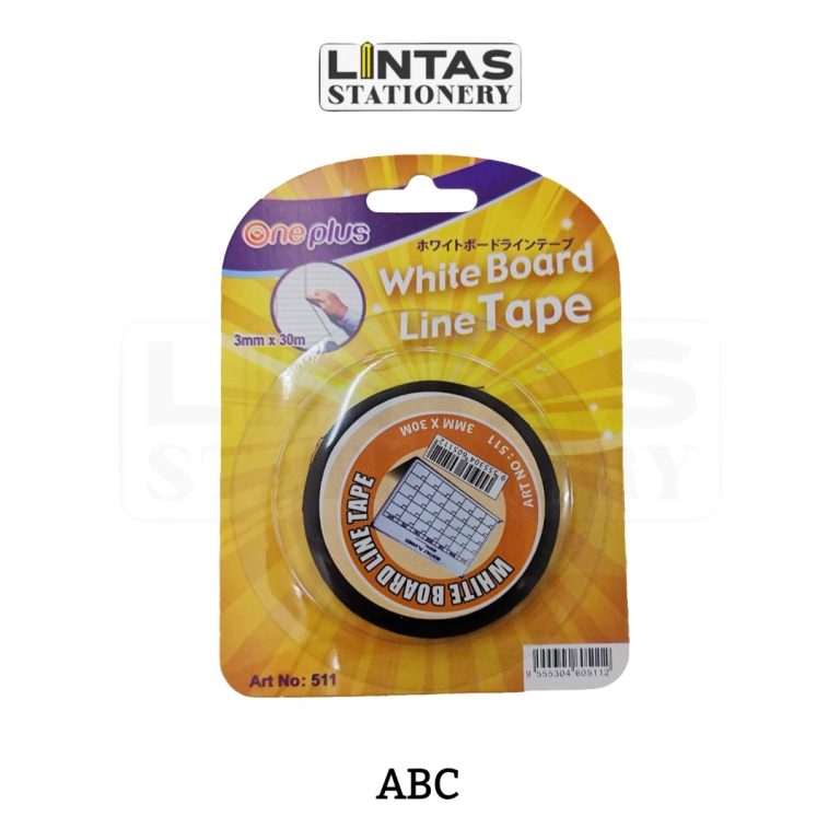 ABC WHITEBOARD LINE TAPE 3MMX30M – Lintas Stationery