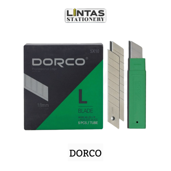 DORCO CUTTER BLADE 5’S (L) – Lintas Stationery