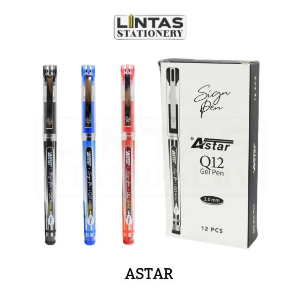 ASTAR Q12 GEL INK PEN 1.0MM – Lintas Stationery