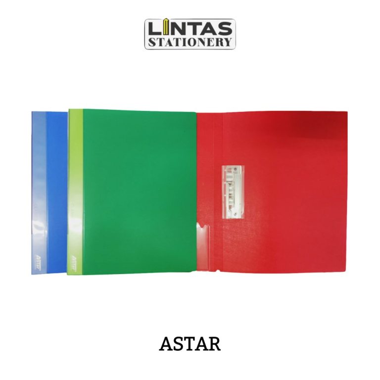 ASTAR PLASTIC FILE CLAMP BINDER A4 – Lintas Stationery
