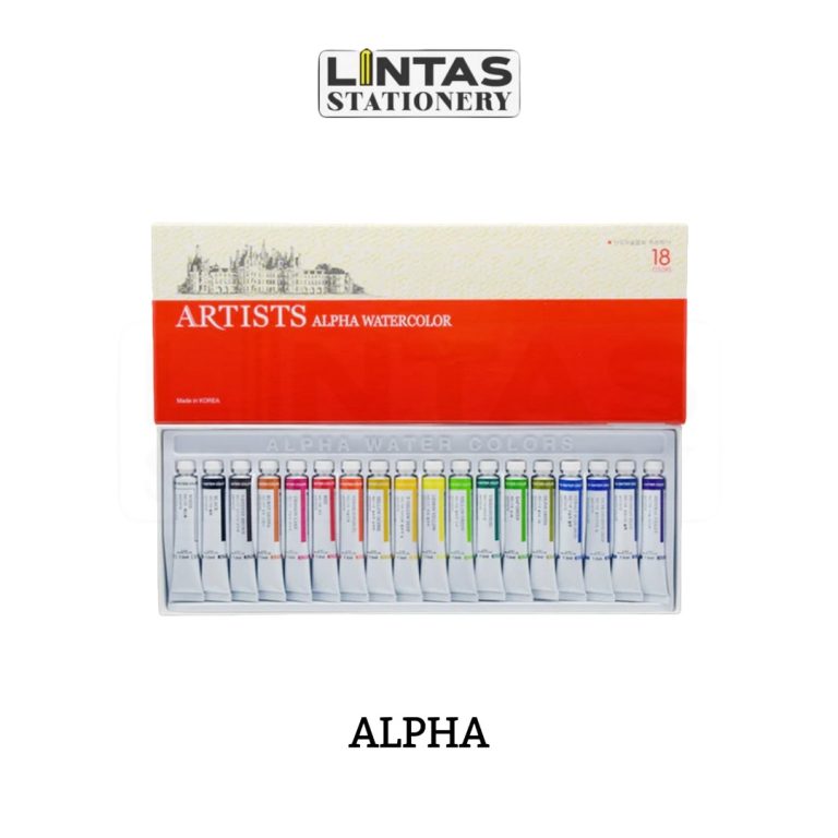ALPHA ARTIST WATERCOLOR 18’S – Lintas Stationery